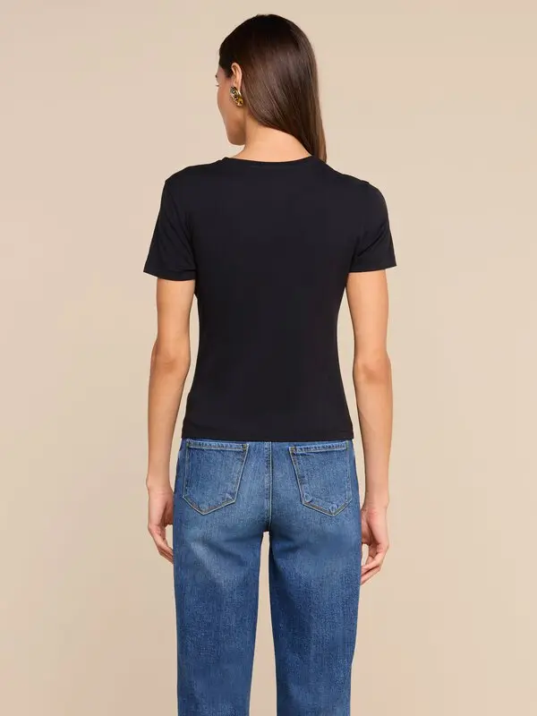 L'Agence Aileen Cotton Crewneck T-shirt