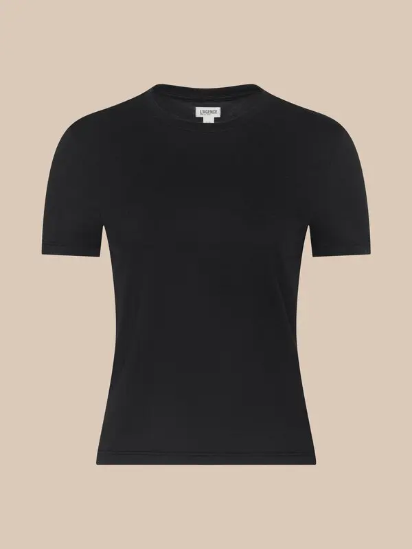 L'Agence Aileen Cotton Crewneck T-shirt