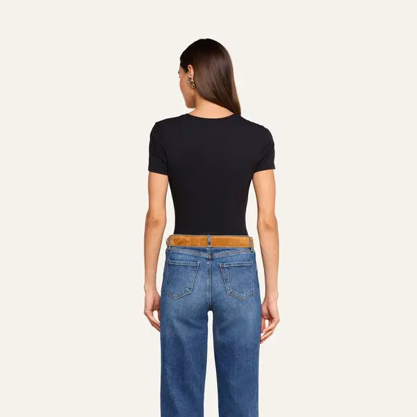 L'Agence Aileen Cotton Crewneck T-shirt
