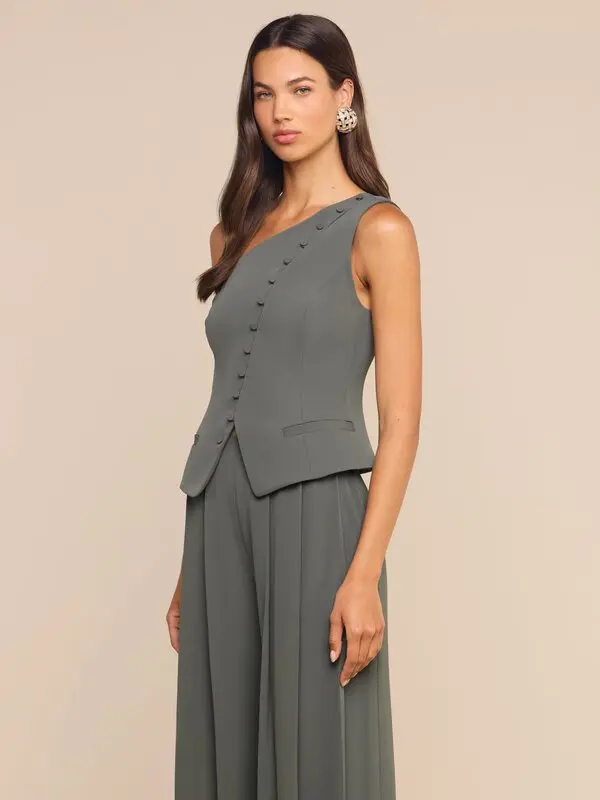 L'Agence Zinnia One-shoulder Top