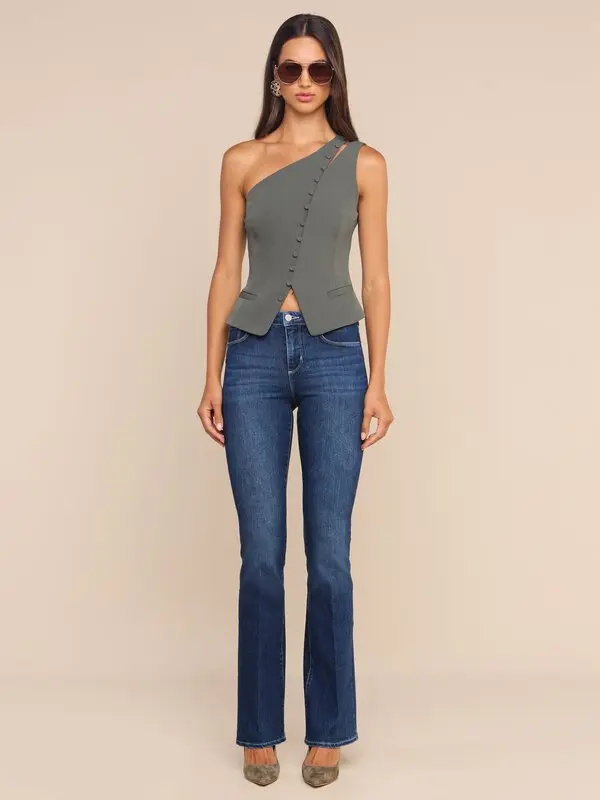 L'Agence Zinnia One-shoulder Top