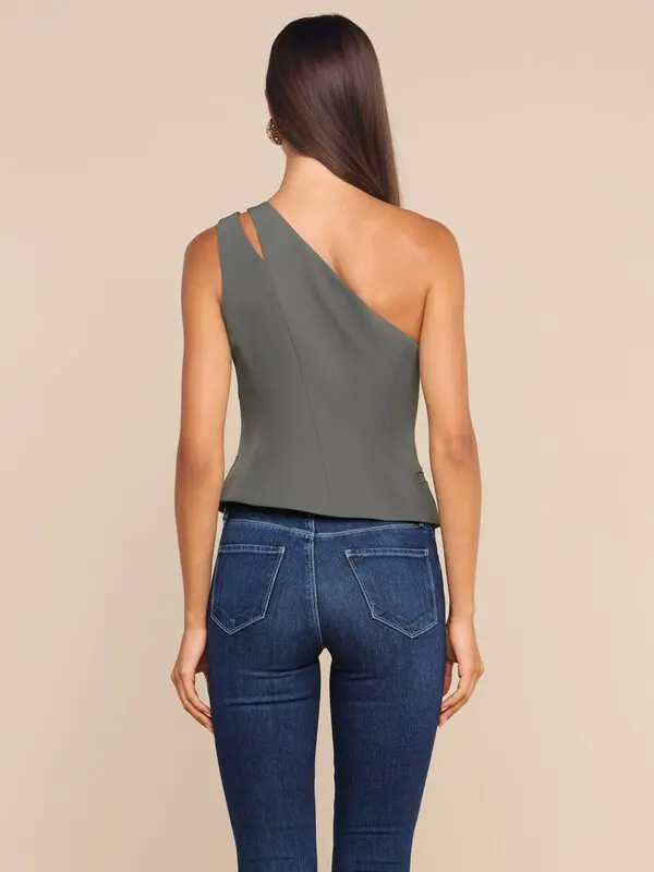 L'Agence Zinnia One-shoulder Top
