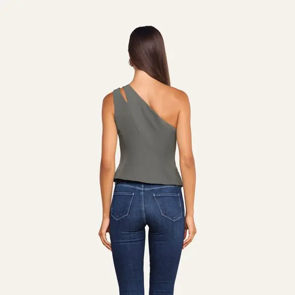 L'Agence Zinnia One-shoulder Top