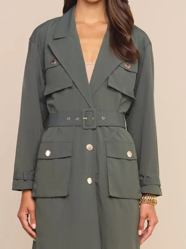 L'Agence Axel Windbreaker Trench