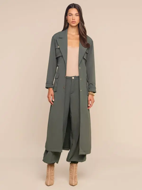 L'Agence Axel Windbreaker Trench