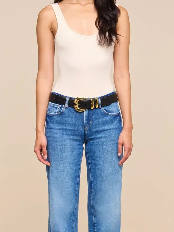 L'Agence Yarros Leather Belt