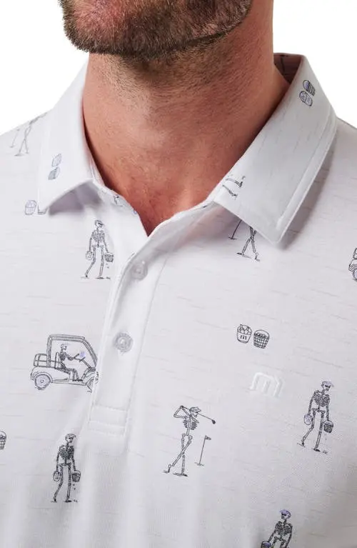 Travis Mathew City Skeleton Print Golf Polo