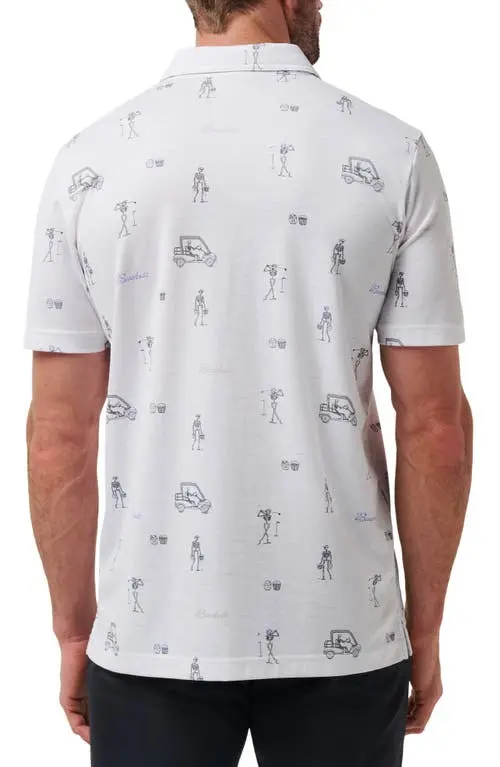 Travis Mathew City Skeleton Print Golf Polo