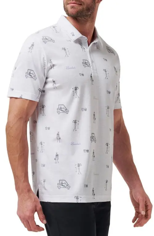 Travis Mathew City Skeleton Print Golf Polo