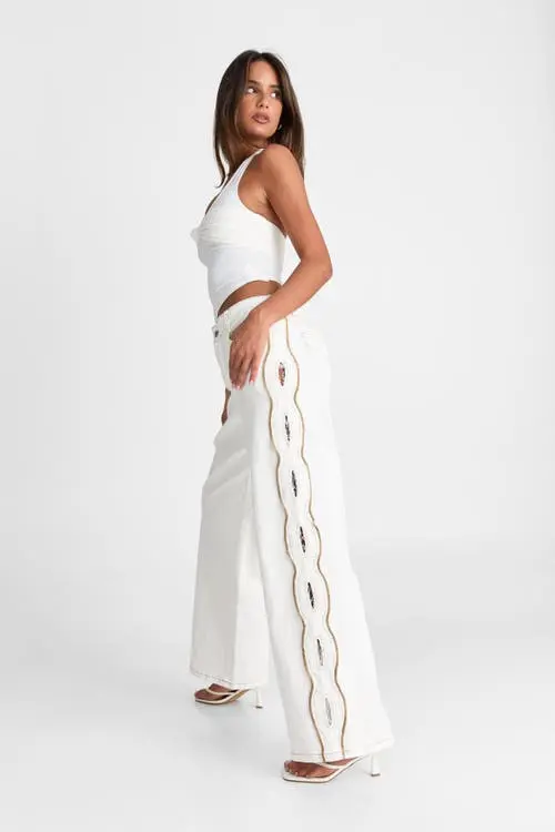 SASHA THERESE Cairo Jean - White