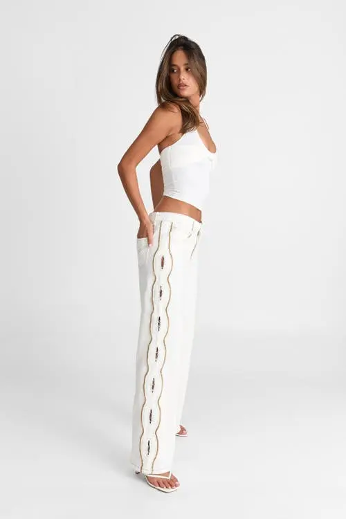 SASHA THERESE Cairo Jean - White