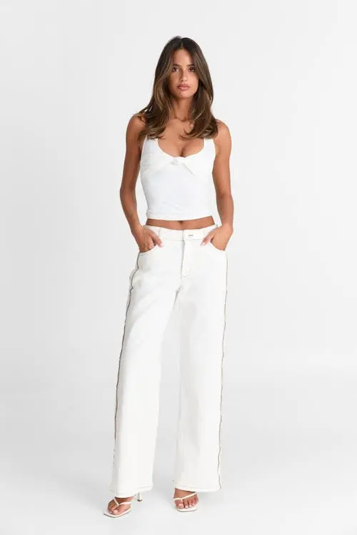 SASHA THERESE Cairo Jean - White
