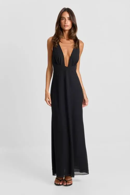 SASHA THERESE Juno Maxi Dress - Black