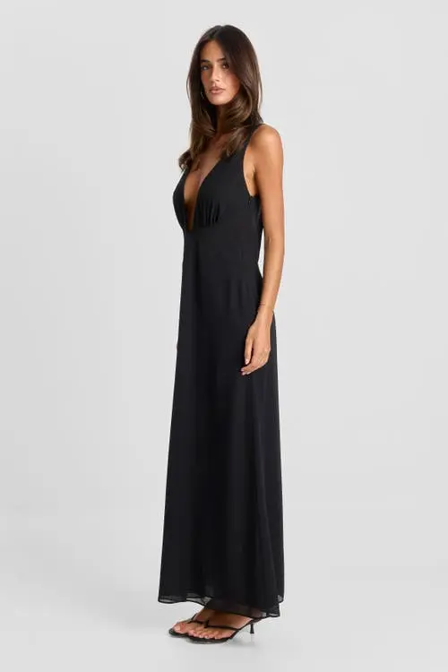 SASHA THERESE Juno Maxi Dress - Black