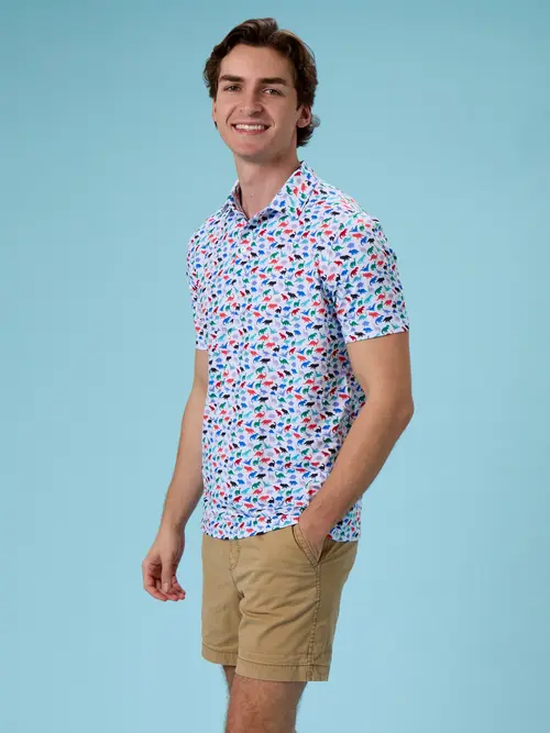 RUGGEDBUTTS Knit Short Sleeve Performance Polo