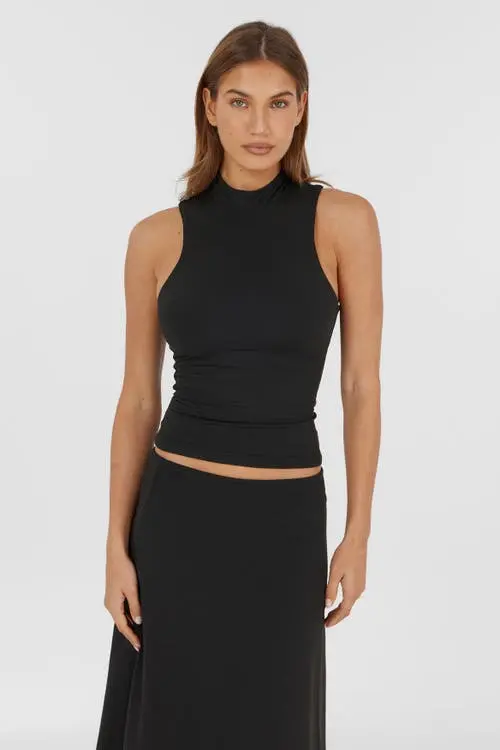 SASHA THERESE Adeline Tank - Black