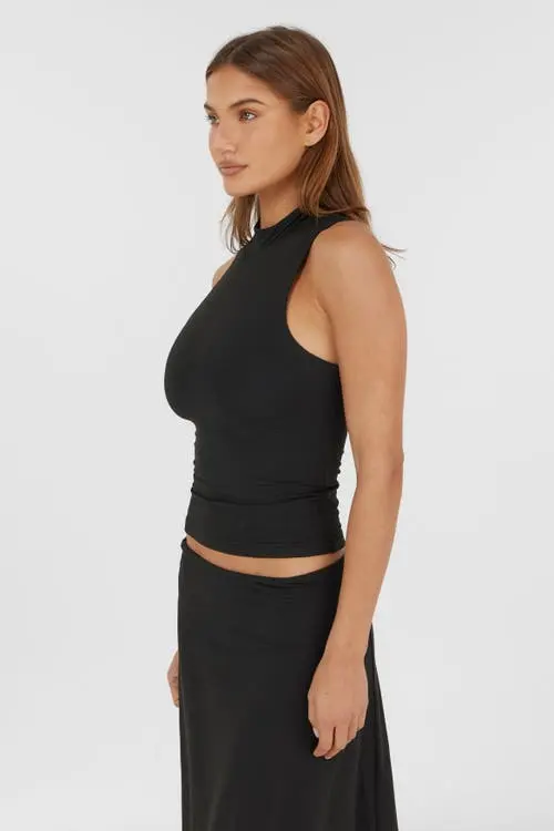 SASHA THERESE Adeline Tank - Black