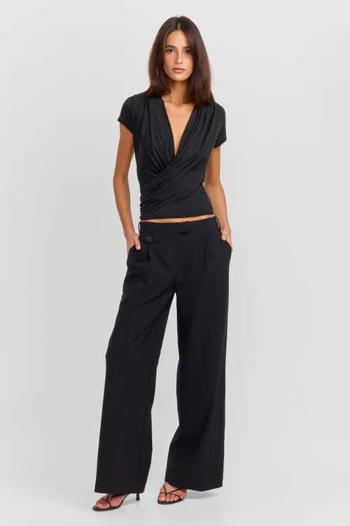 SASHA THERESE Brigitte Top - Black