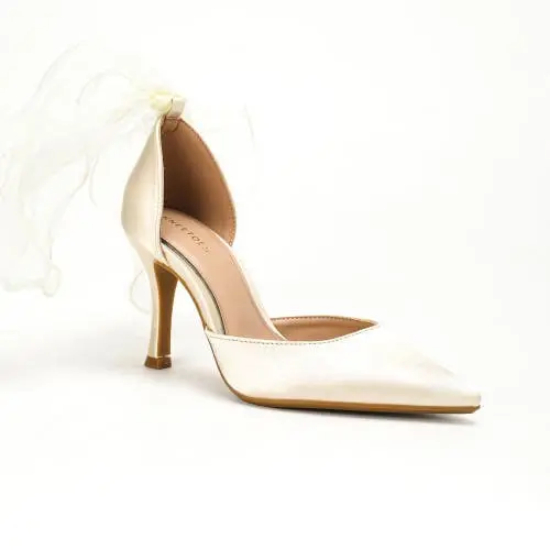 KNEETOES Deena Bridal Bow Heels