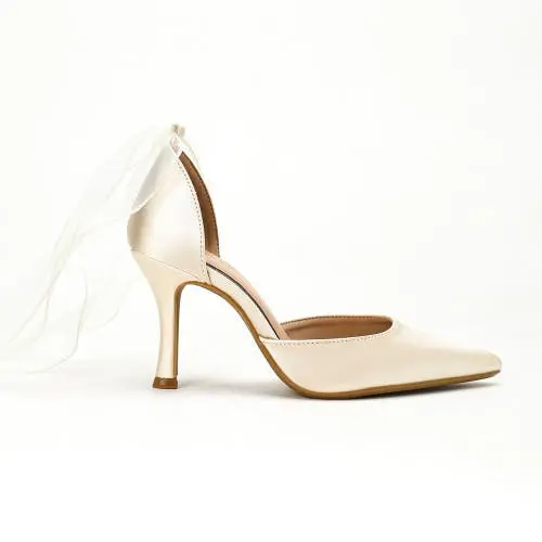 KNEETOES Deena Bridal Bow Heels