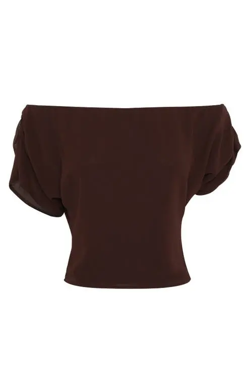 SASHA THERESE Margot Top - Chocolate