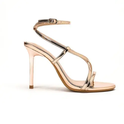 KNEETOES Fantasia Stiletto Sandal - Rose Gold