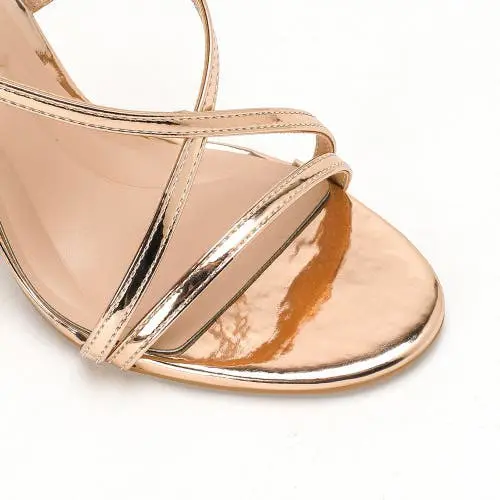 KNEETOES Fantasia Stiletto Sandal - Rose Gold