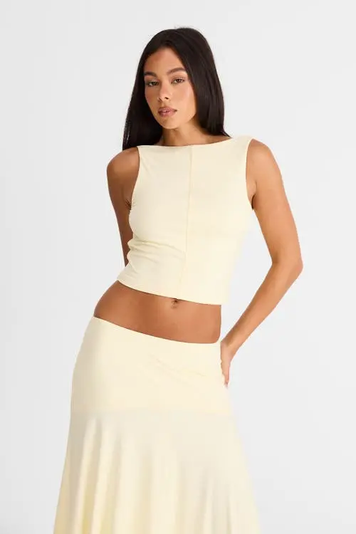 SASHA THERESE Talia Top - Butter