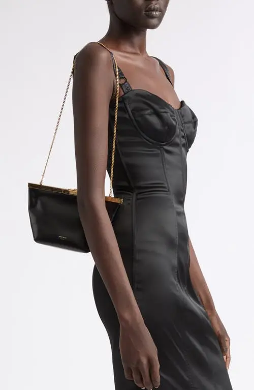 JIMMY CHOO Ganache Leather Clutch