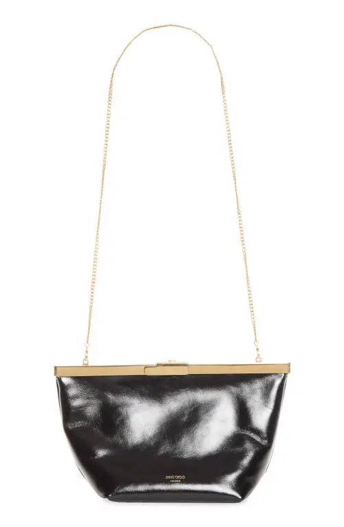 JIMMY CHOO Ganache Leather Clutch