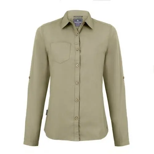 CRAGHOPPERS Expert Kiwi Long-sleeved Shirt - Pebble