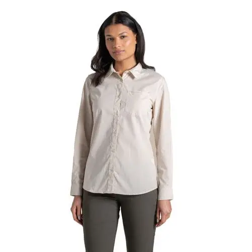 CRAGHOPPERS Kiwi Iii Long-sleeved Shirt - Stone