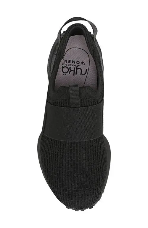 RYKA Jumpstart Knit Slip-on Sneaker - Black Black