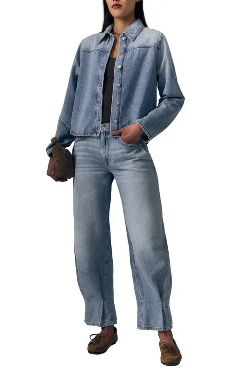 LE JEAN Delphine Pleated Tapered Leg Jeans