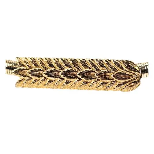 MADISON BEVERLY HILLS Vintage Tone Wheat Pattern Stretch Belt