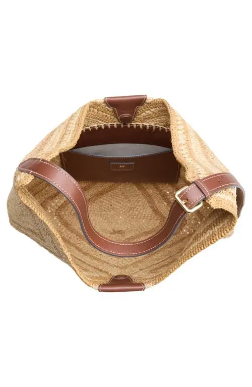 ANYA HINDMARCH Raffia Shoulder Bag With Leather Details
