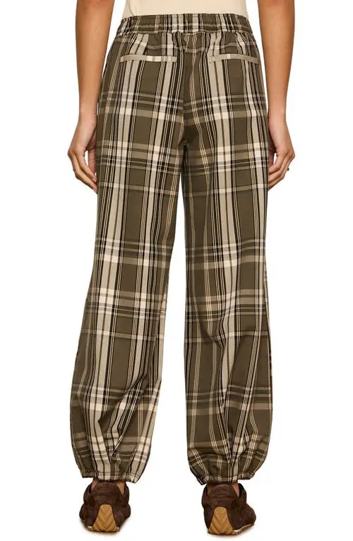 Sanctuary Plaid Micro Balloon Pants - Linden Pla