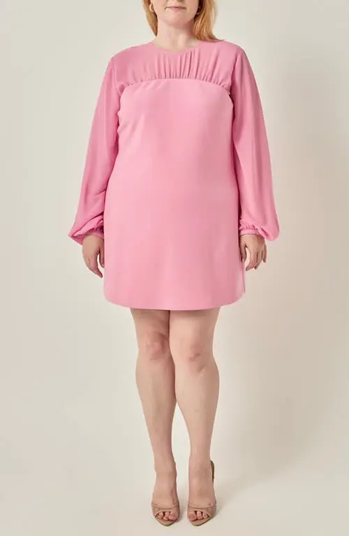 Endless Rose Mixed Media Minidress - Pink