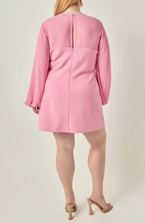Endless Rose Mixed Media Minidress