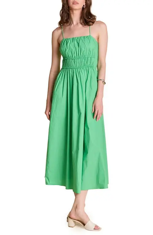 English Factory Smocked Sleeveless Maxi Dress