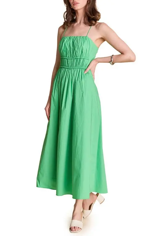 English Factory Smocked Sleeveless Maxi Dress