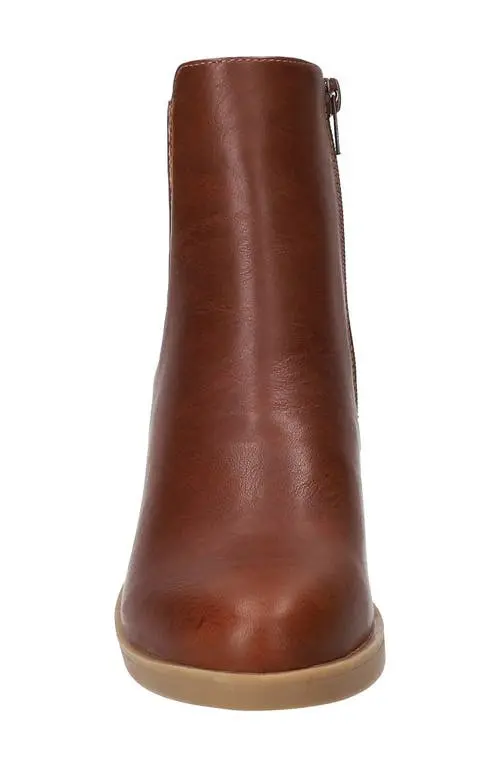 EASY WORKS BY EASY STREET Tulsa Faux Leather Bootie - Tan