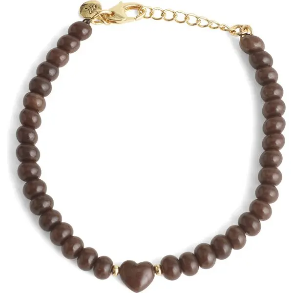 Madewell Puffy Heart Beaded Bracelet