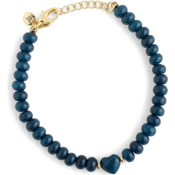 Madewell Puffy Heart Beaded Bracelet - Twilight