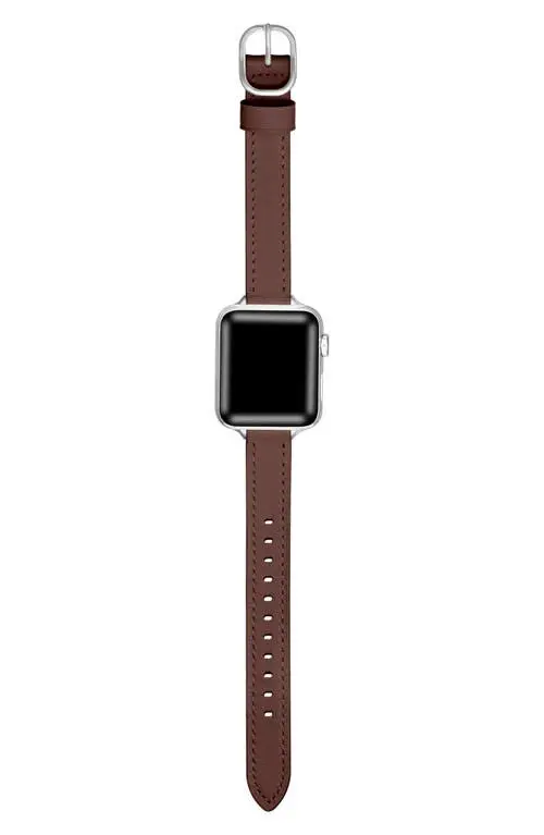 POSH TECH Carmen Skinny Leather Apple Watch® Watchband
