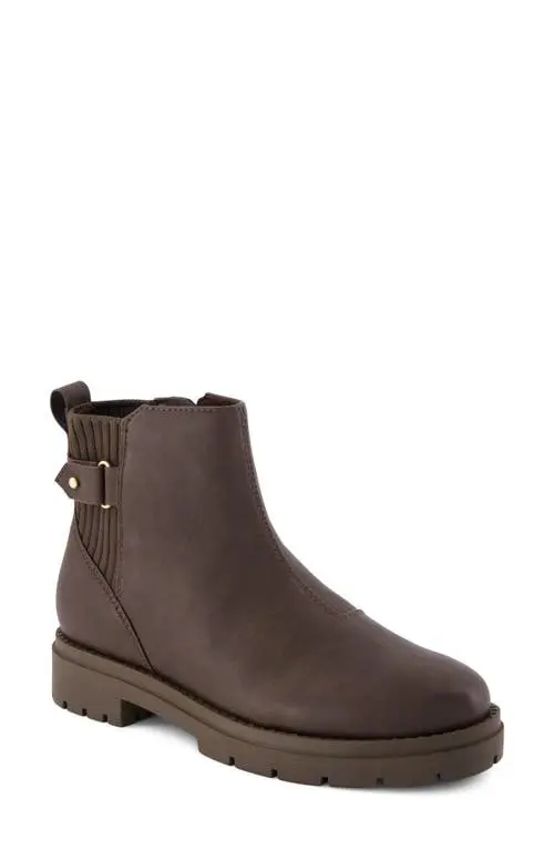 Toms Leather Chelsea Bootie - Dark Brown