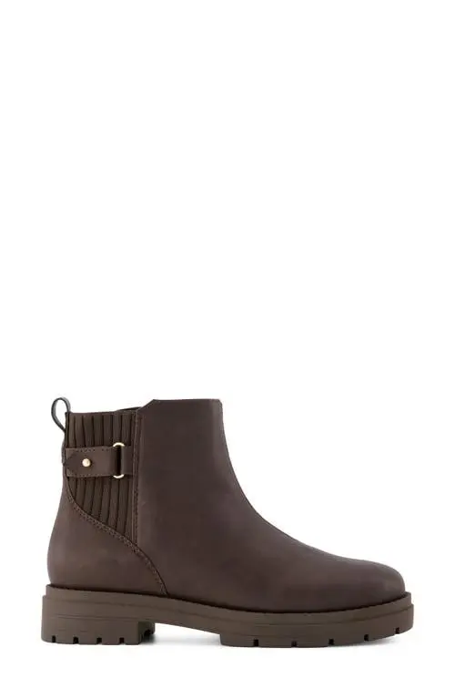 Toms Leather Chelsea Bootie - Dark Brown