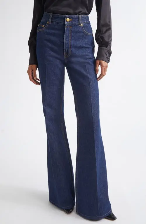 Zimmermann High Waist Slim Stretch Denim Flare Jeans