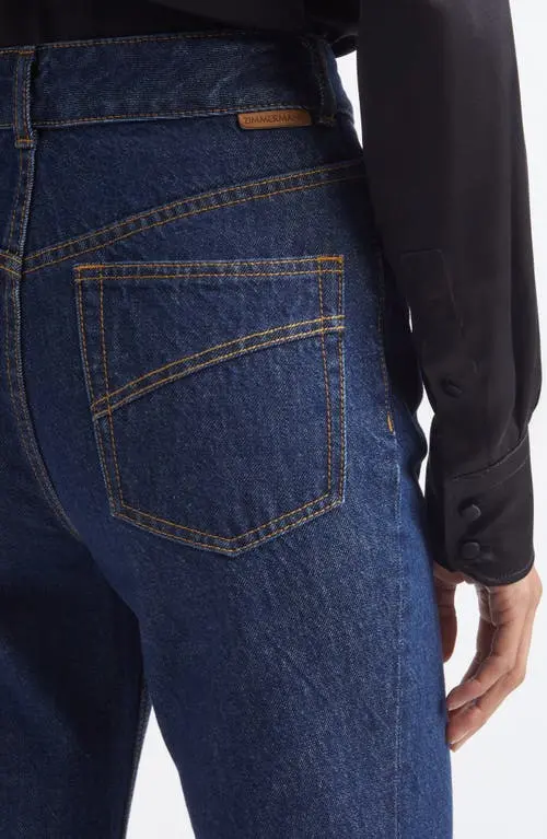 Zimmermann High Waist Slim Stretch Denim Flare Jeans