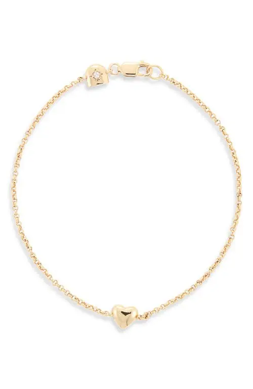 ASTRID & MIYU Heart Charm Bracelet